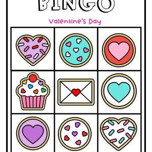 Valentine's Day Bingo Game for Preschoolers; Matching Game; Sensory Bin ...