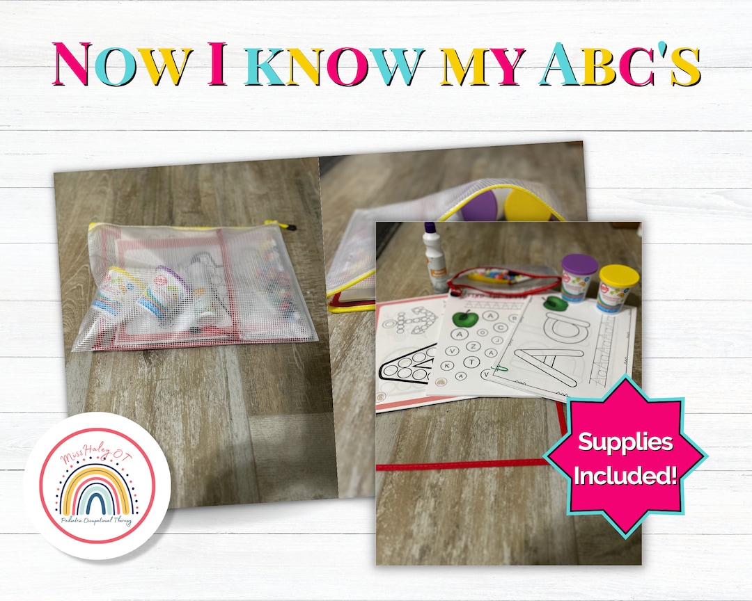 Abc's Fine Motor Bundle Ready to Go Package Prepped. SUPPLIES INCLUDED ...