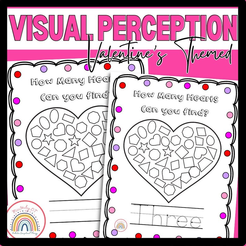 Valentine's Themed Visual Perceptual Activity for Pediatric ...