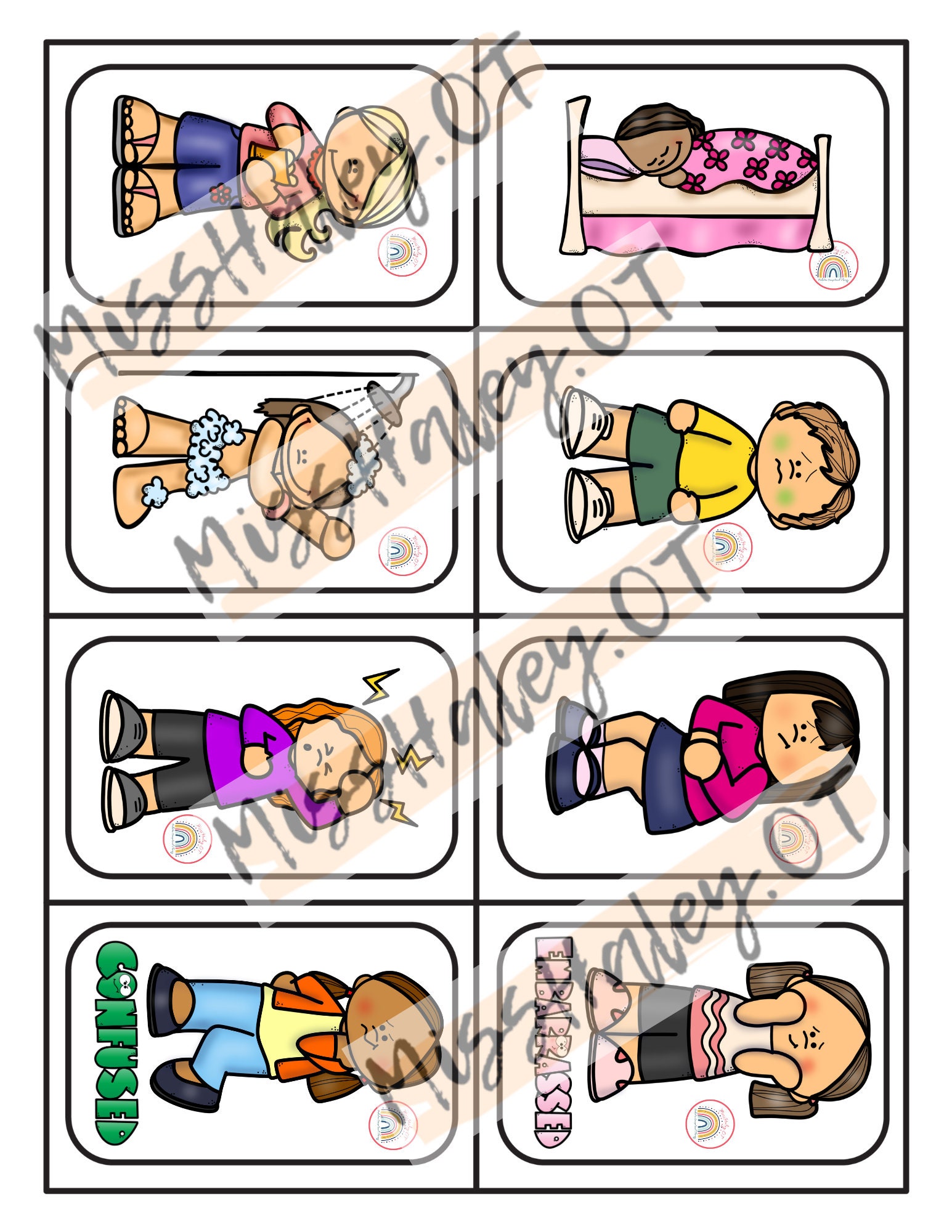 Picture Communication Card Set 55 Cards. Speech Therapy. Occupational ...