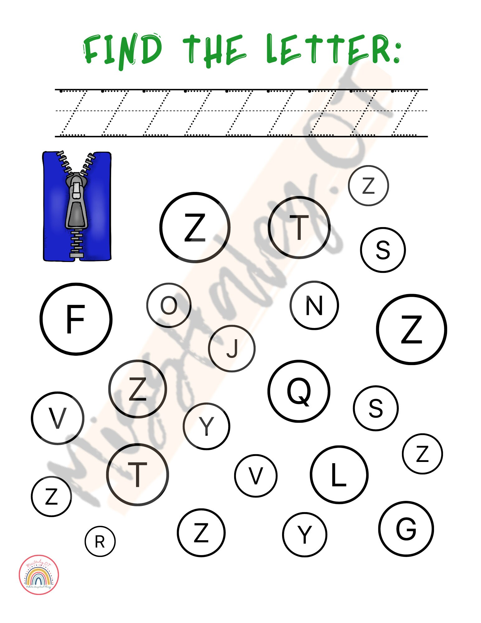 Find the Letter: Dot Marker Activity Fine Motor Activities - Etsy