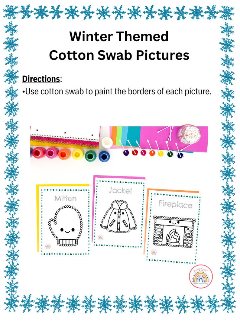 Winter Theme Fine Motor Packet. 5 Different Activities. 10 Images Each ...