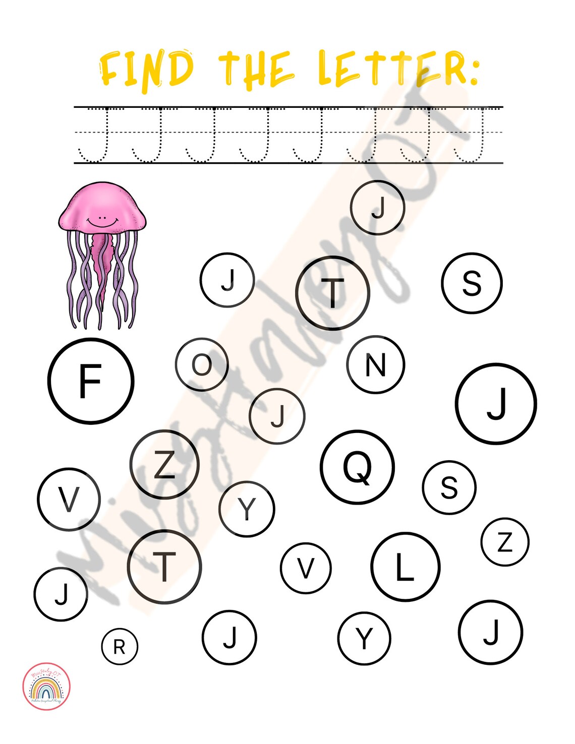 Find the Letter: Dot Marker Activity Fine Motor Activities - Etsy
