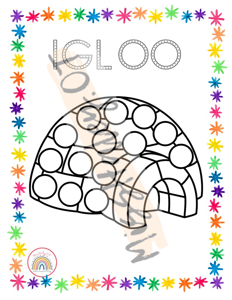 Fine Motor Mats for Use With Pom-poms or Dot Markers. Occupational ...