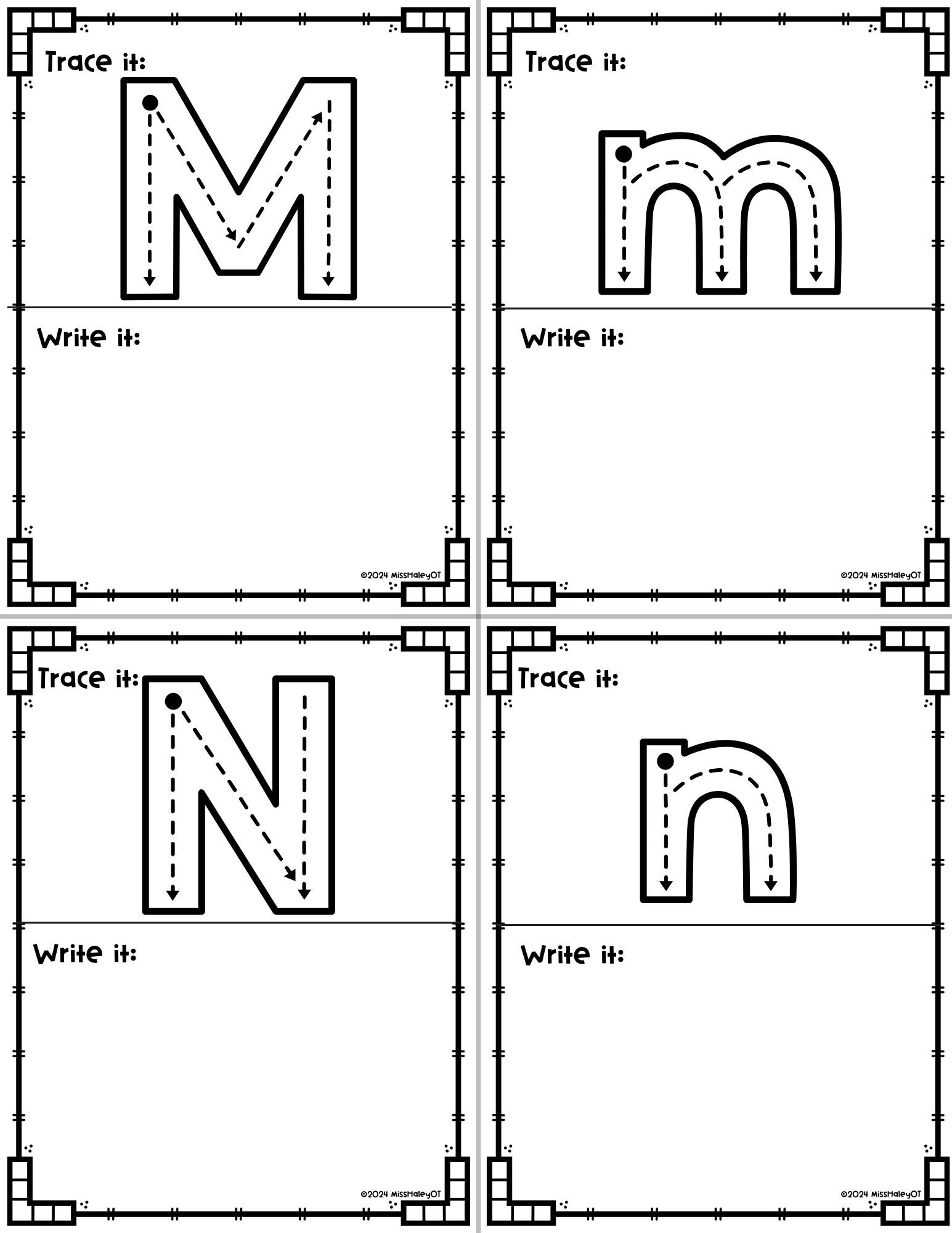 Trace & Copy Alphabet Cards – Hands-on Letter Learning! Perfect for ...