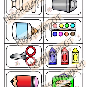 Picture Communication Card Set; 55+ Cards. Speech Therapy. Occupational ...