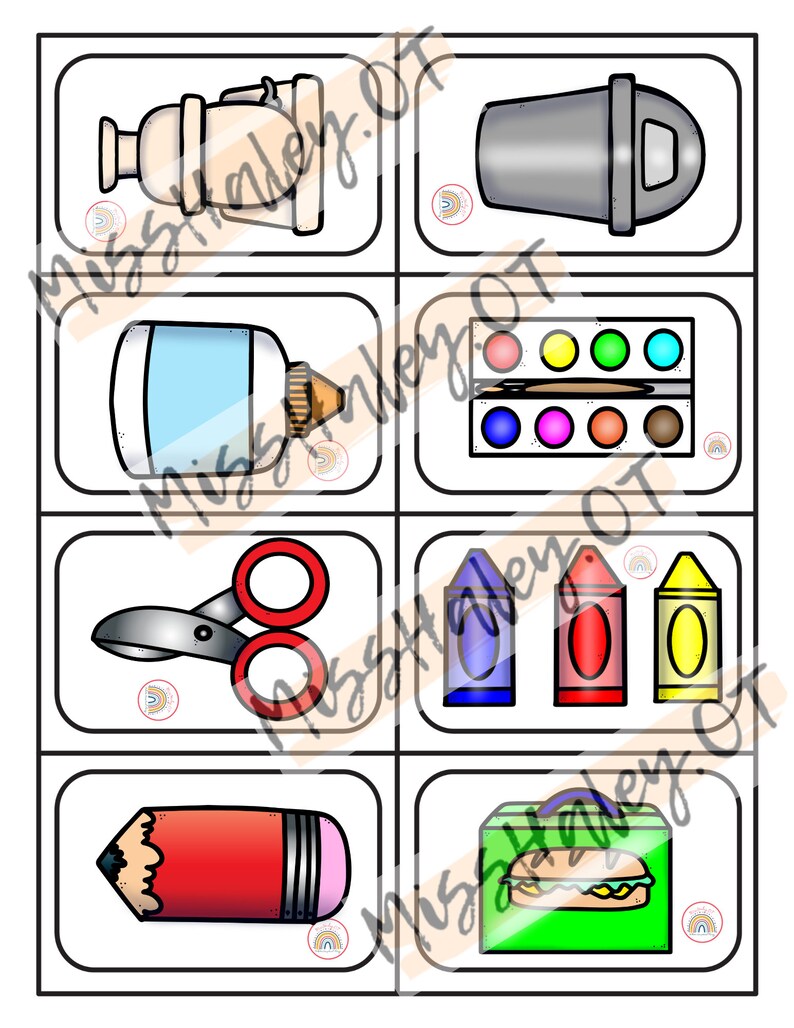 Picture Communication Card Set 55 Cards. Speech Therapy. Occupational ...