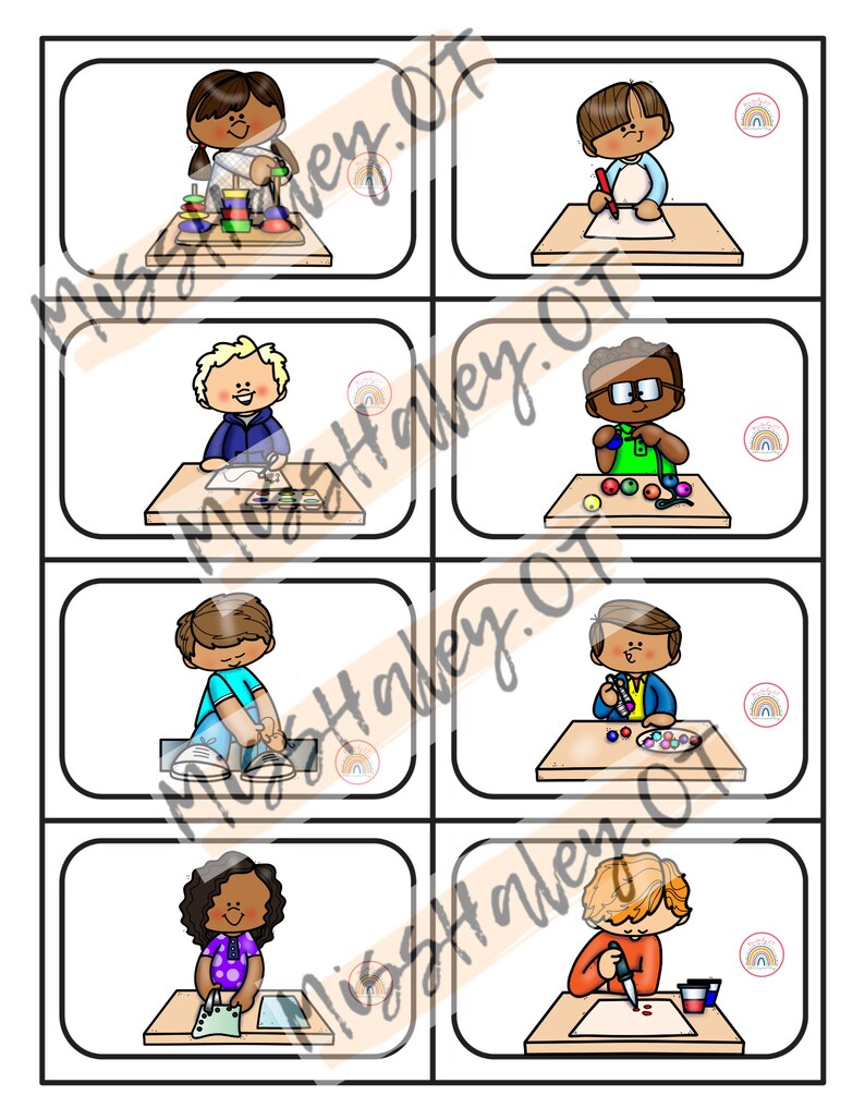 Picture Communication Card Set 55 Cards. Speech Therapy. Occupational ...
