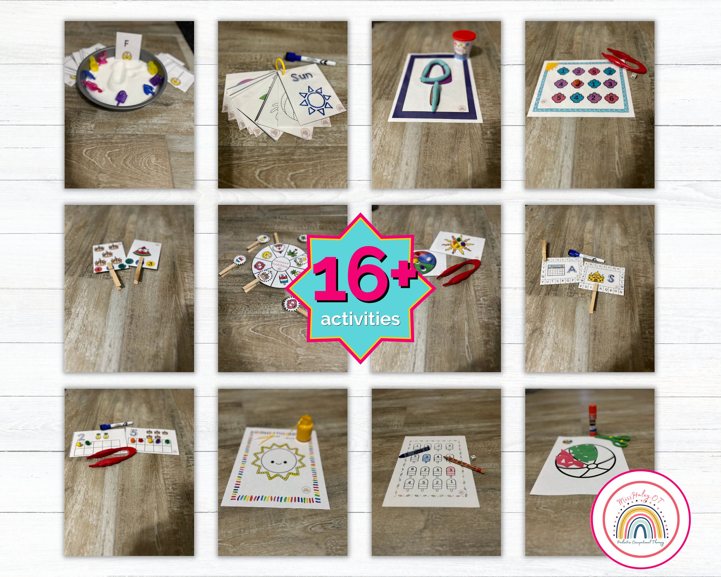 Summer Themed Fine Motor Skills Ready to Go Occupational Therapy Kit ...