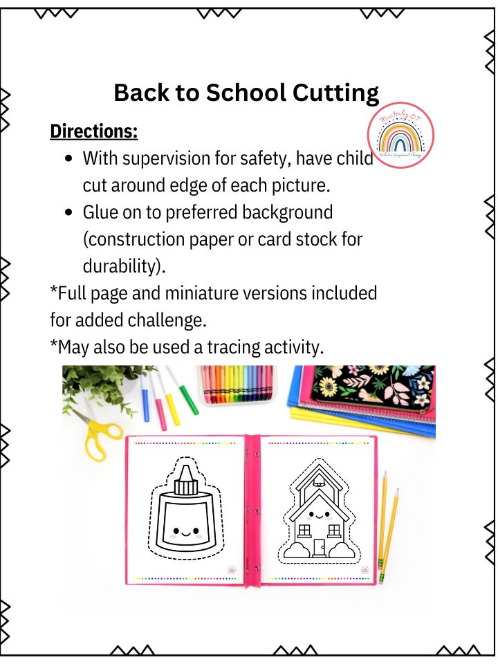 Back to School Fine Motor Activities Packet - 5 Different Activities ...