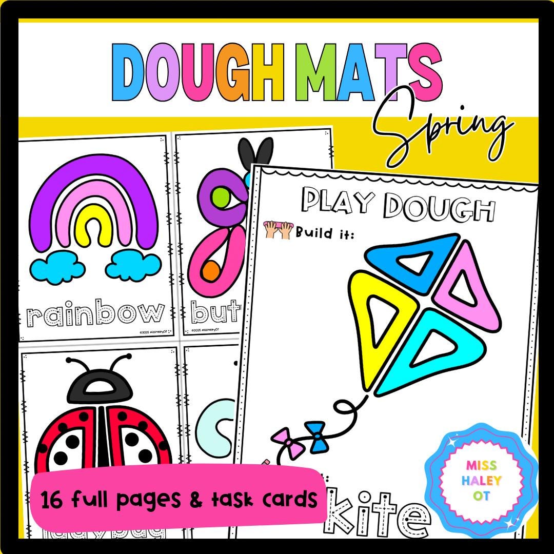 Spring Play Dough Mats – Hands-on Fun for Fine Motor & Learning! Low ...