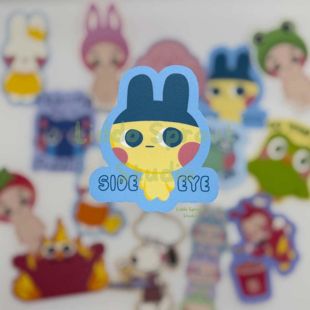 Side Eye Sticker - Etsy