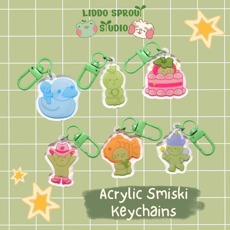 Smiski Keychains - Etsy