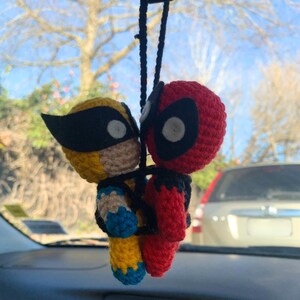 PDF Crochet Patterns – Hanging Deadpool and Wolverine - Etsy