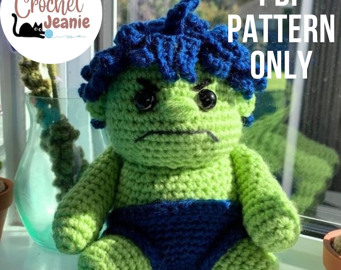 CROCHET PATTERN - HULK - Giant - the Incredible Hulk - Amigurumi ...