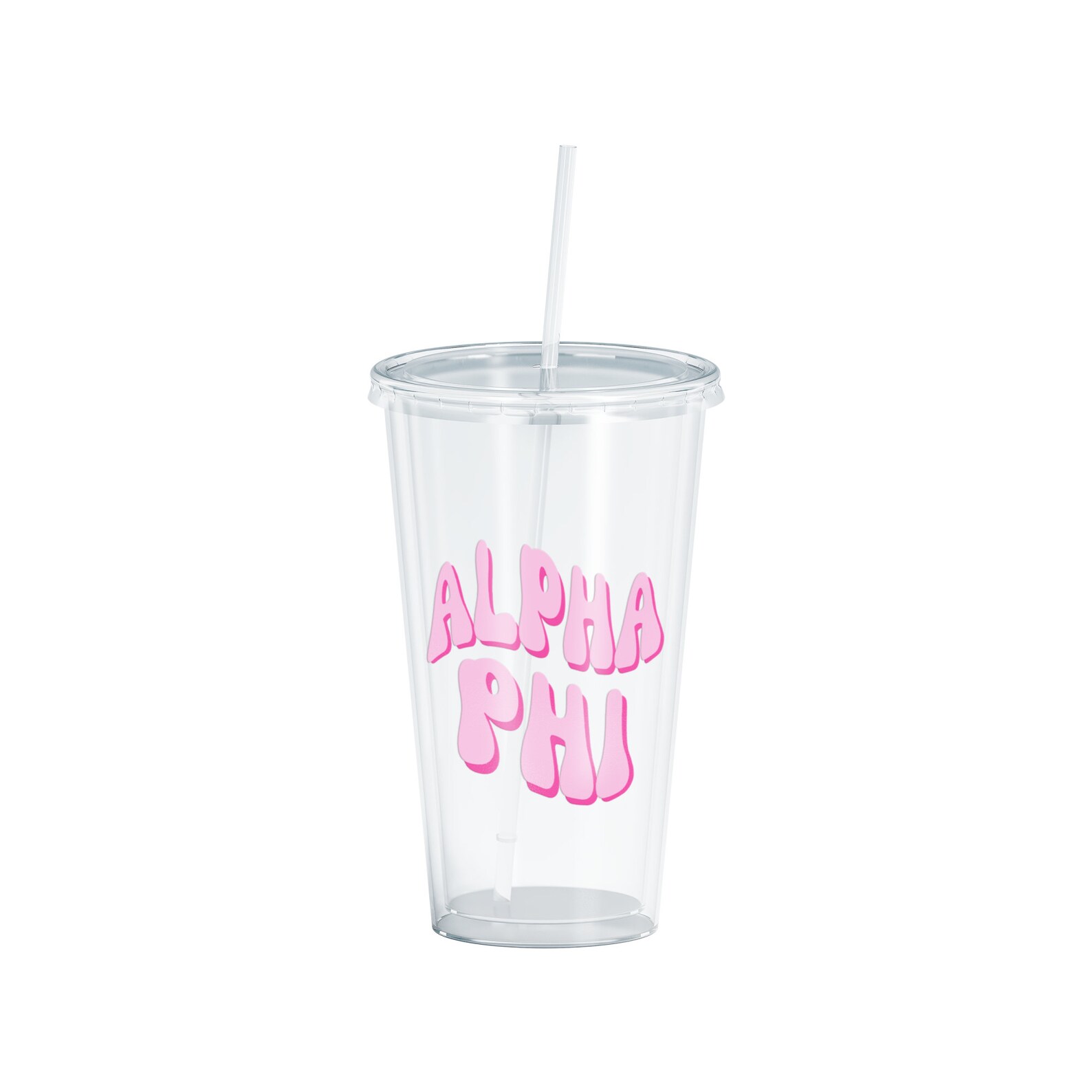 Alpha Phi Acrylic Tumbler Pink & Wavy Alpha Phi Gift Ideas, Big/little ...