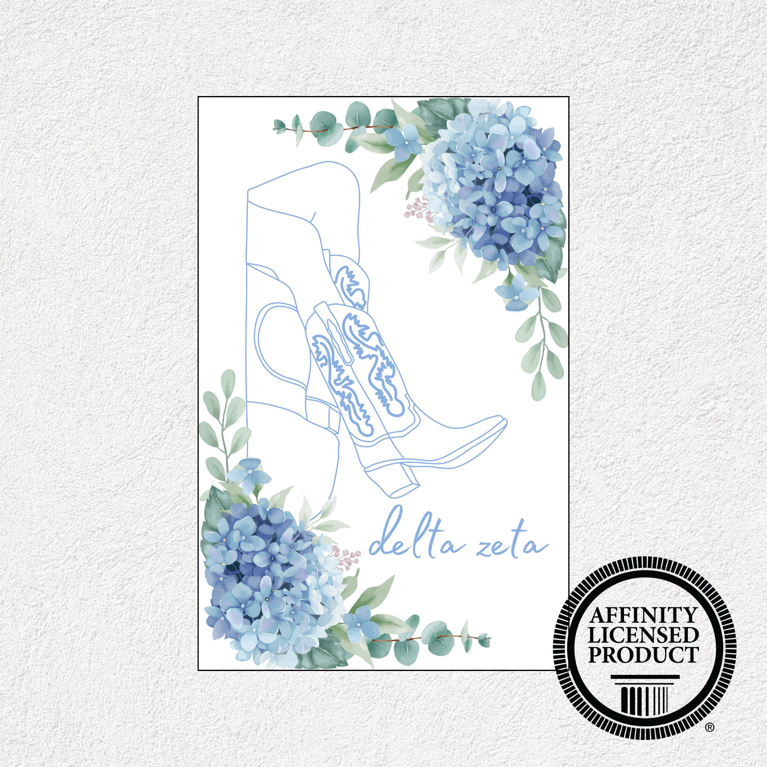 Delta Zeta Poster Set Set of 3 Custom Delta Zeta Print Set - Etsy