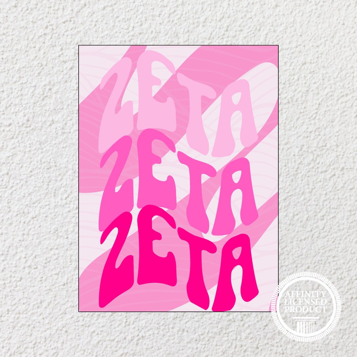 Zeta Tau Alpha Poster Zeta Tau Alpha Wall Art, Zeta Tau Alpha Decor ...