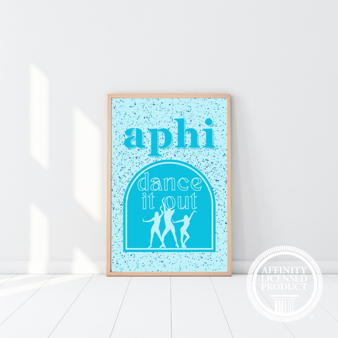 Alpha Phi Poster - Custom Alpha Phi Print, Cute Trendy Alpha Phi Wall Art, Alpha Phi Gift Ideas ...