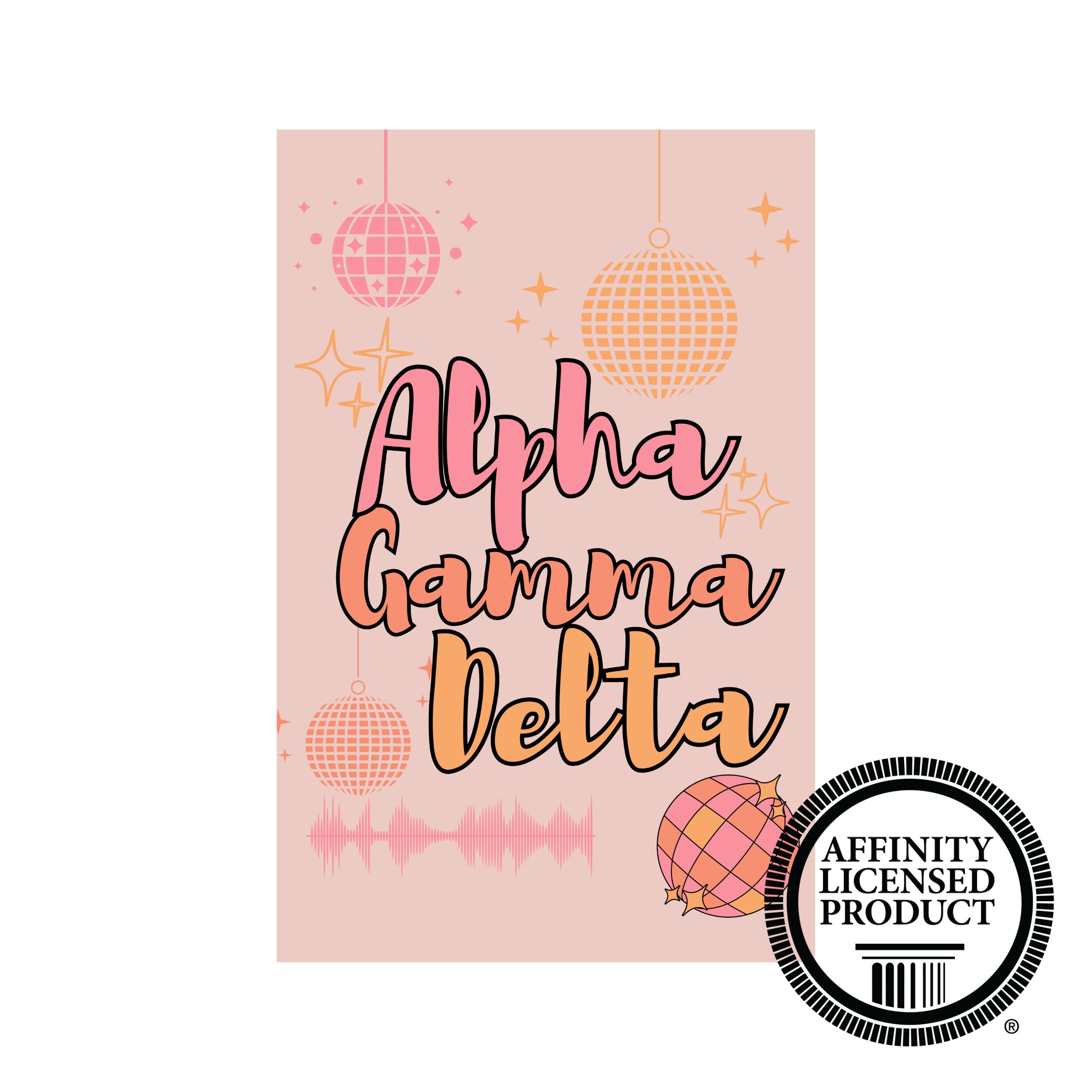 Alpha Gamma Delta Poster Set Set of 3, Alpha Gamma Delta Wall Art ...