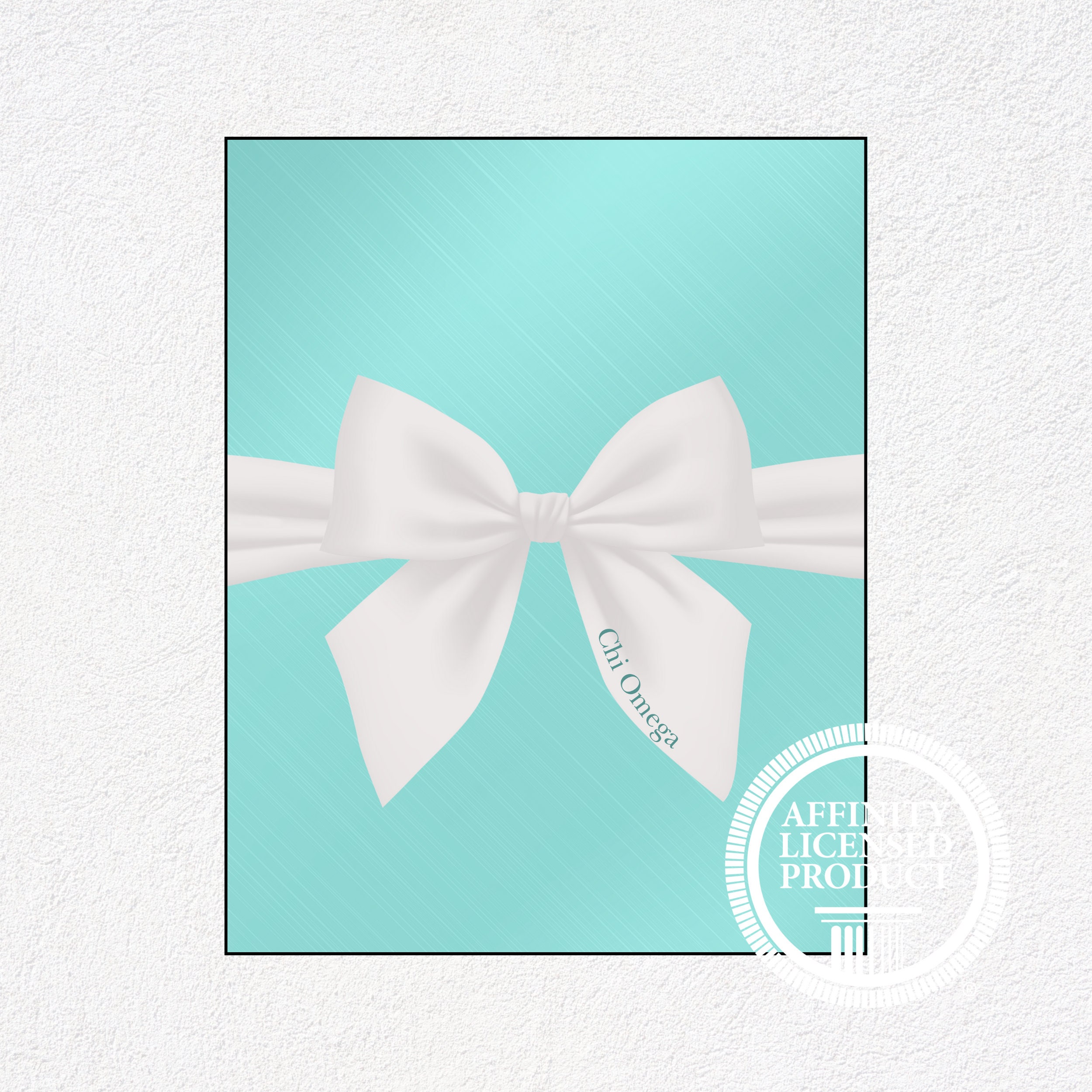 Delta Zeta Print Blue Box Delta Zeta Poster, Custom Delta Zeta Gift ...