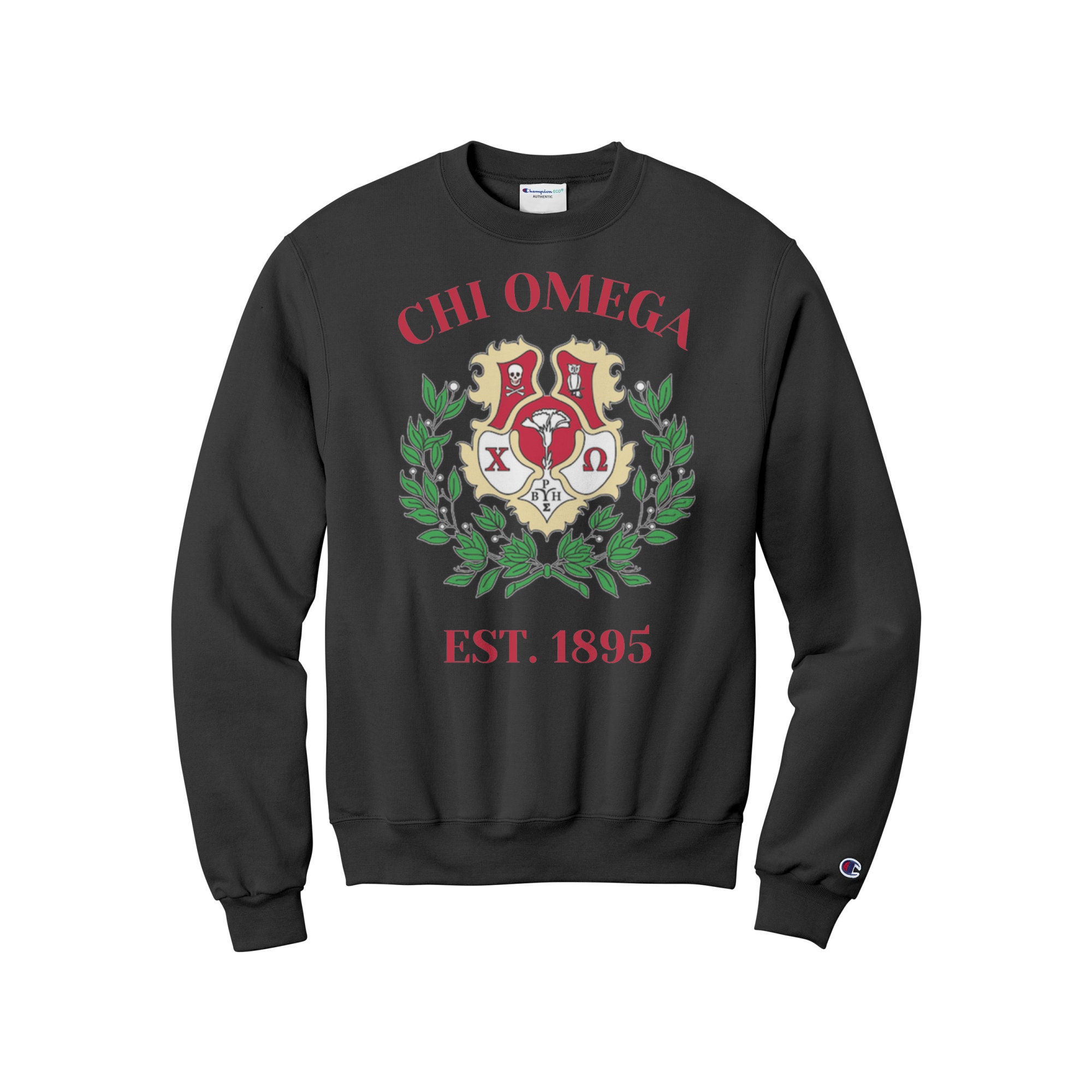 Chi Omega Crest Sweatshirt Chi Omega Big/little Basket Gift Ideas, Chi ...