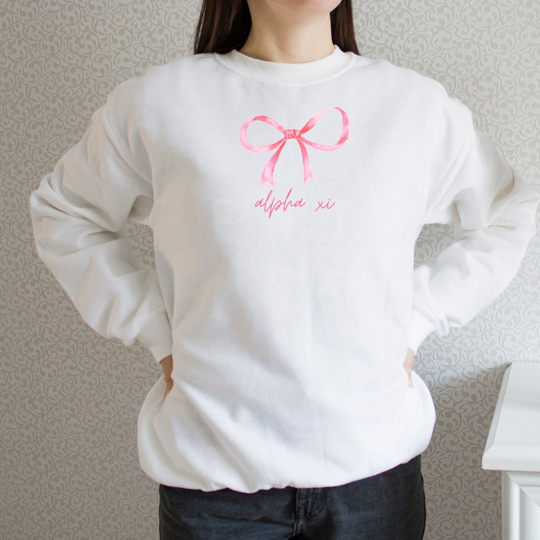 Alpha Xi Delta Bows Crewneck Alpha Xi Delta Gift Ideas, Big/little ...