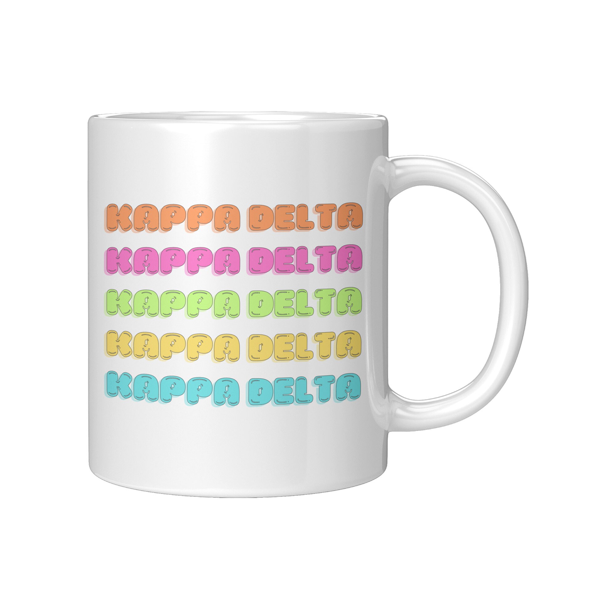 Kappa Delta Coffee Mug Rainbow Kappa Delta Merch Ideas, Cute Kappa ...