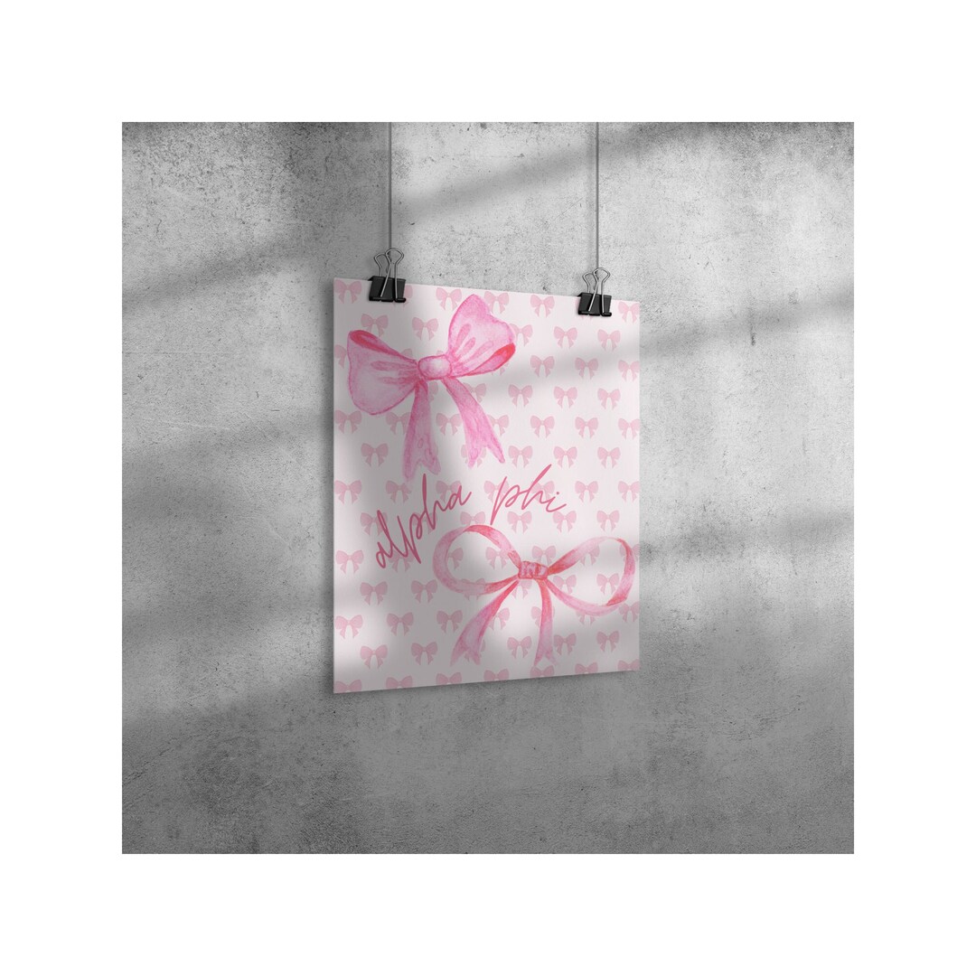 Alpha Phi Print - Alpha Phi Physical Print, Alpha Phi Wall Art, Alpha ...