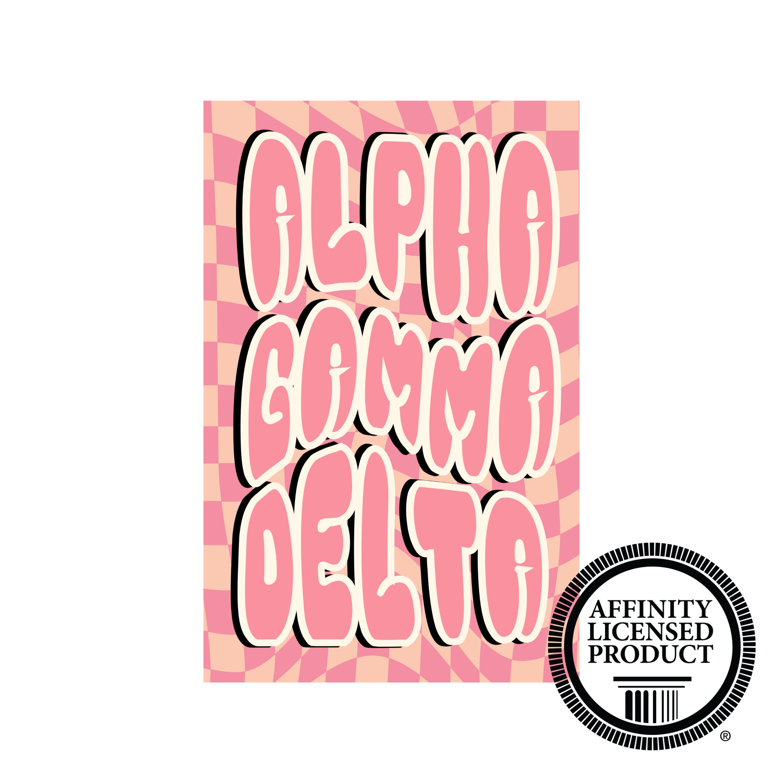 Alpha Gamma Delta Poster Set Set of 3, Alpha Gamma Delta Wall Art ...