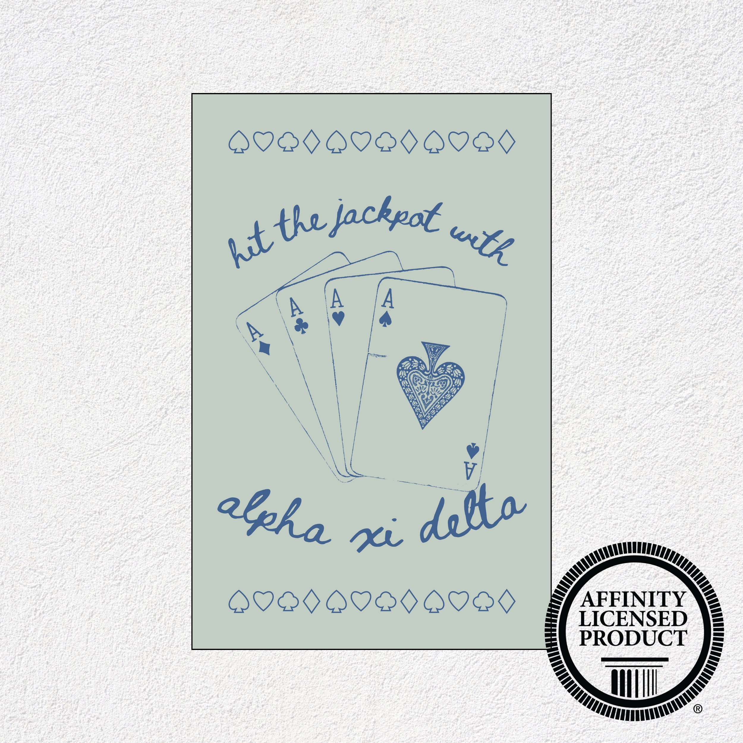 Alpha Xi Delta Poster Custom Alpha Xi Delta Print Unique - Etsy