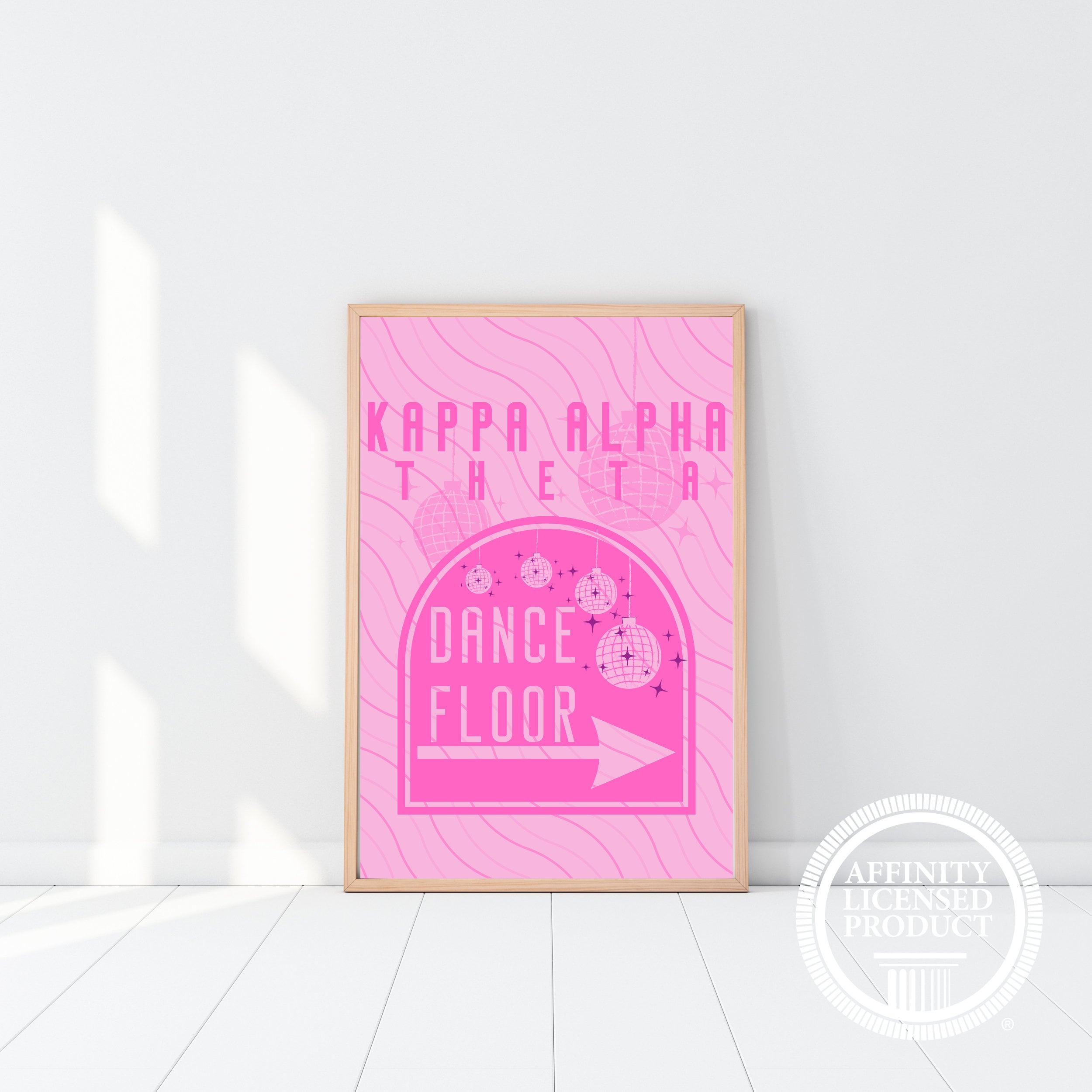 Kappa Alpha Theta Poster Custom Kappa Alpha Theta Print, Cute Kappa ...