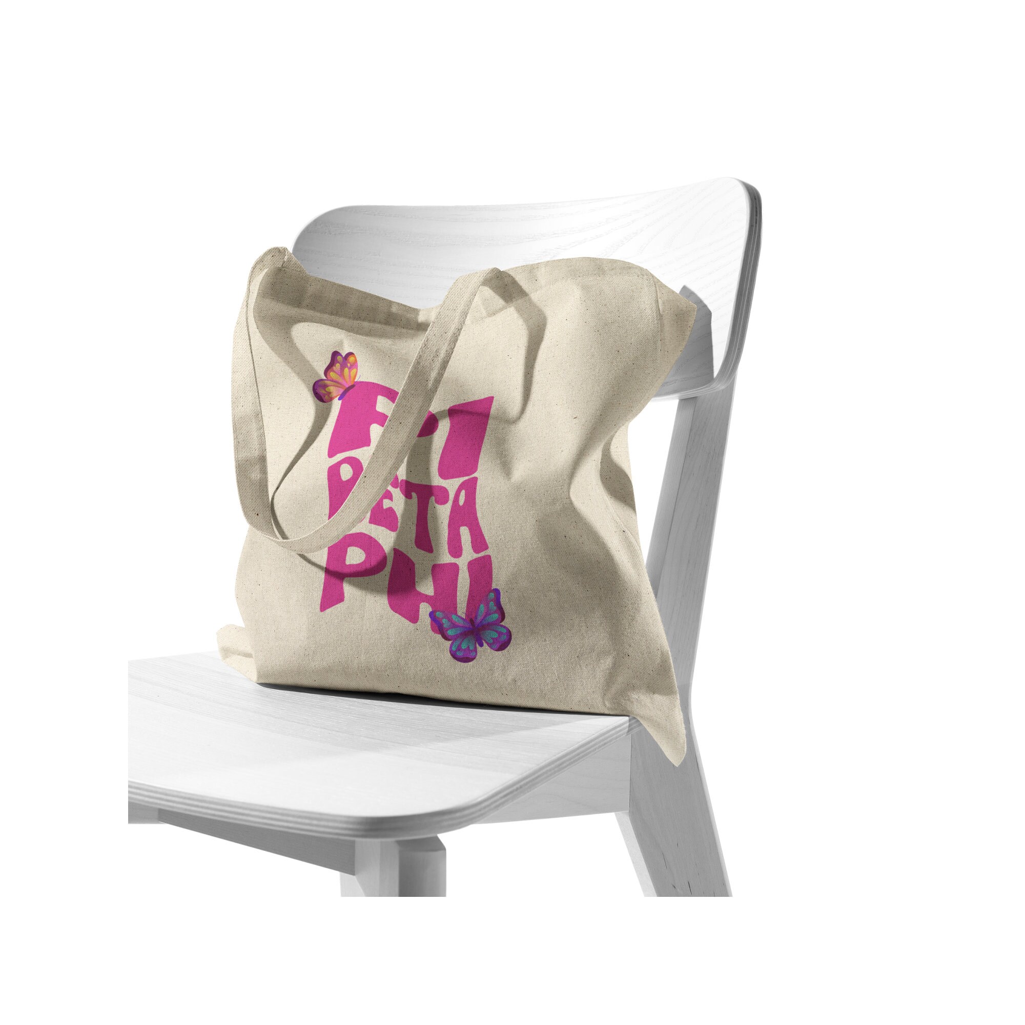 Pi Beta Phi Tote Bag Pi Beta Phi Gift Ideas, Pi Beta Phi Merch Ideas, Butterfly Sorority Tote ...