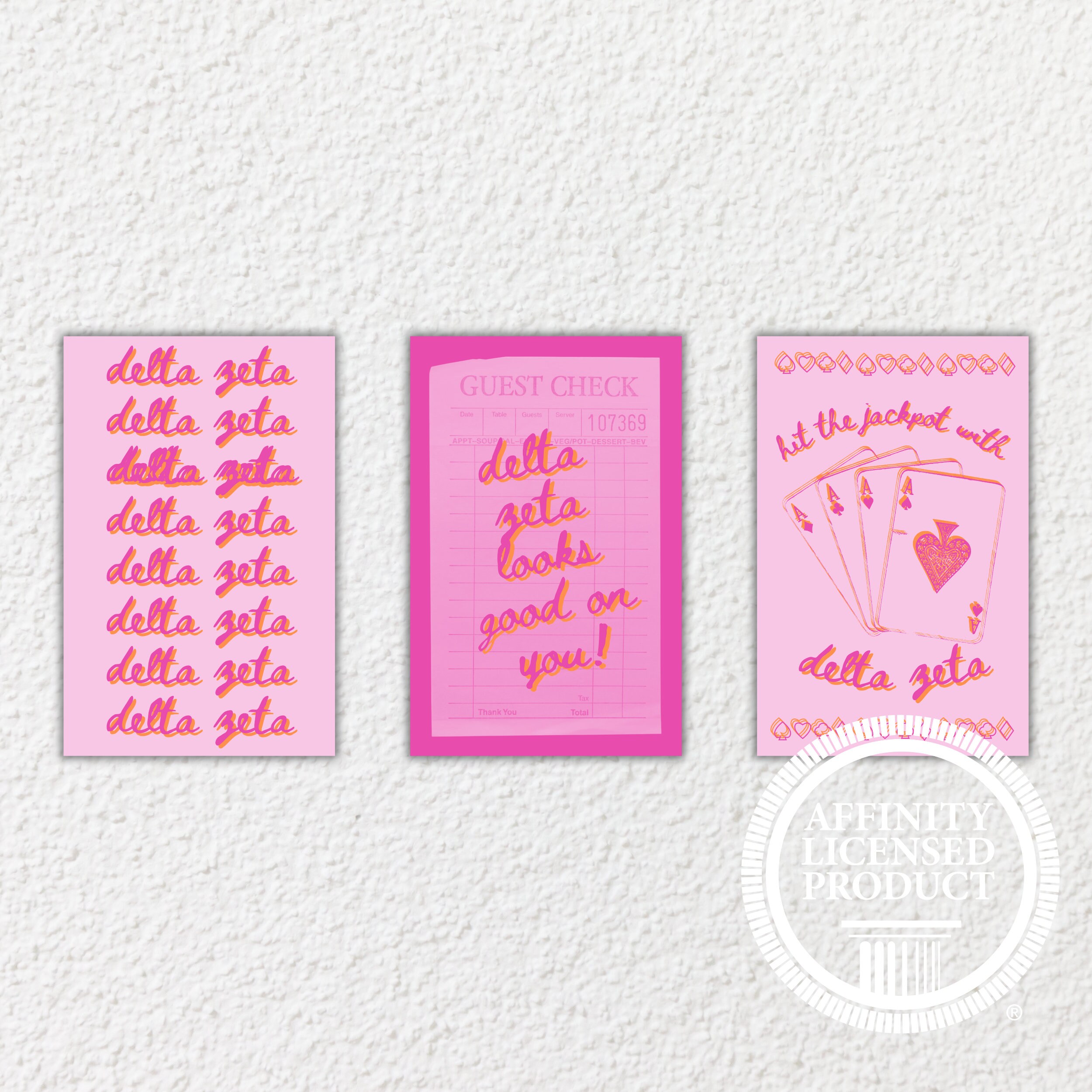 Delta Zeta Print Set Delta Zeta Digital Download, Custom Delta Zeta ...