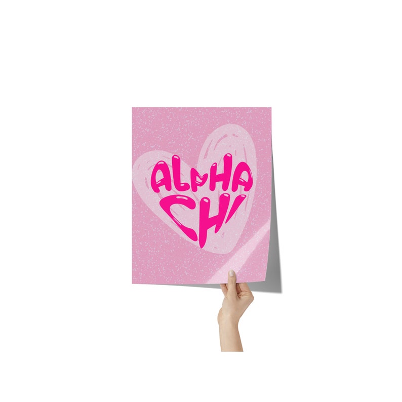 Alpha Chi Omega Print Alpha Chi Omega Physical Print, Alpha Chi Omega ...