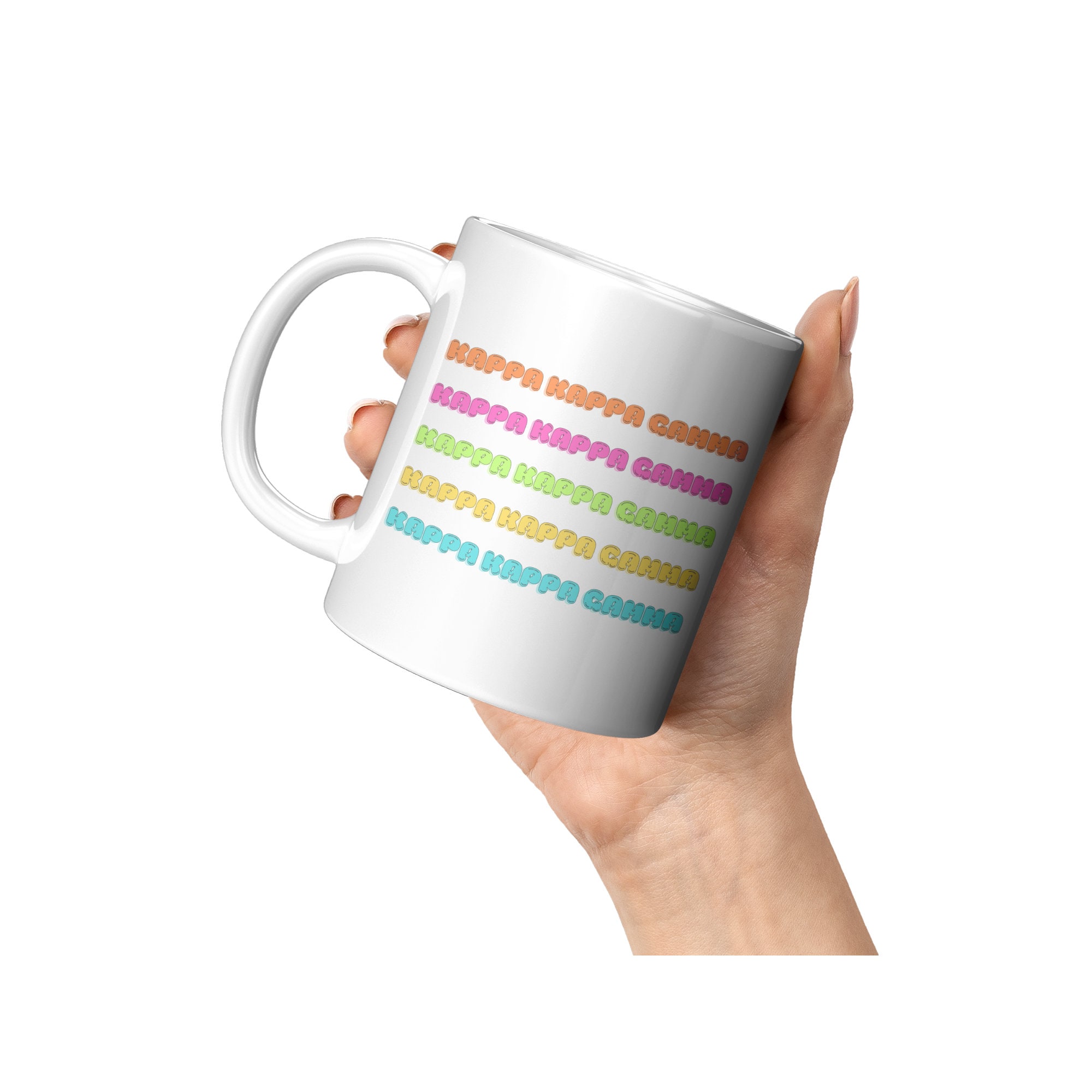 Kappa Kappa Gamma Coffee Mug Rainbow Kappa Kappa Gamma Merch Ideas ...