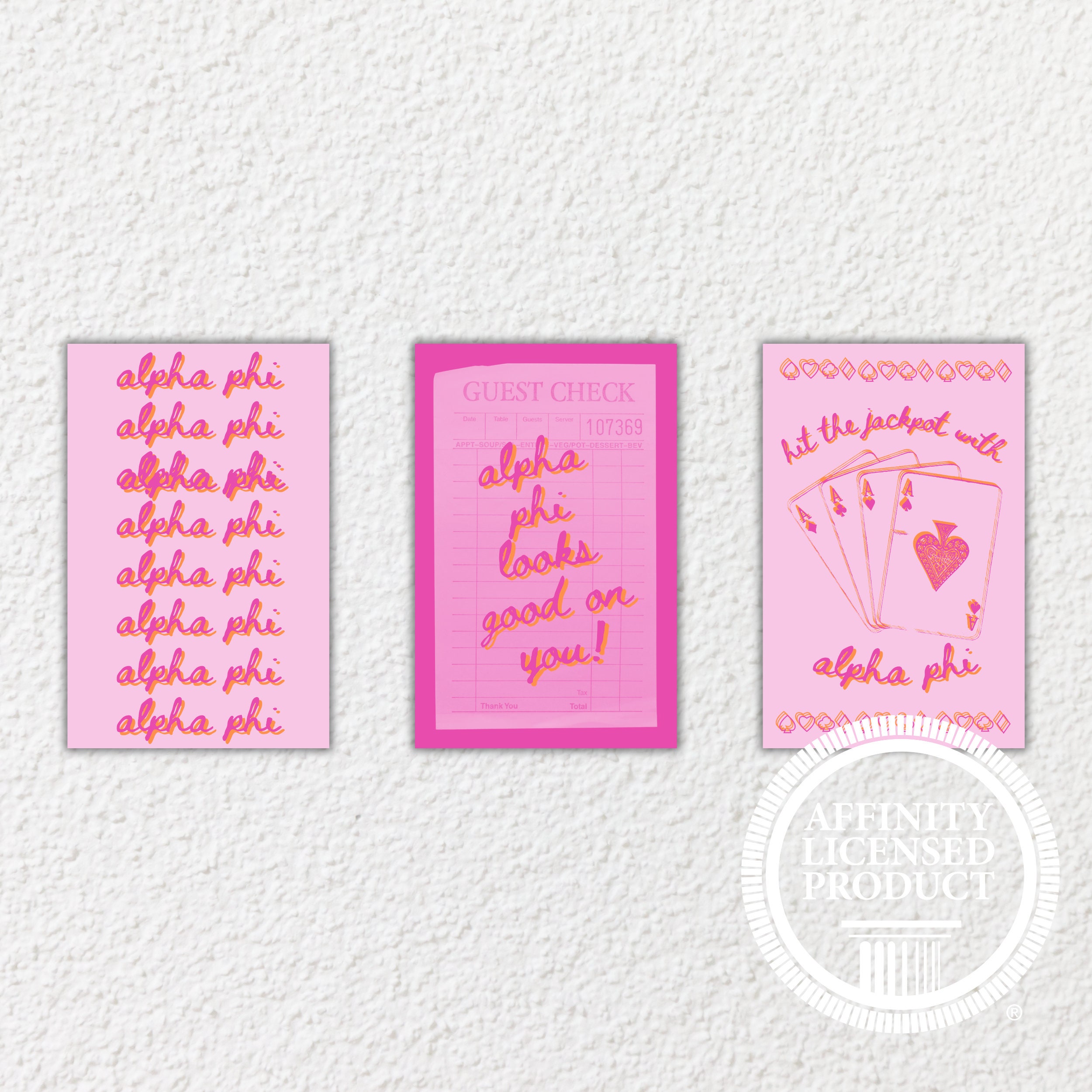 Alpha Phi Print Set Alpha Phi Digital Download, Custom Alpha Phi Merch ...