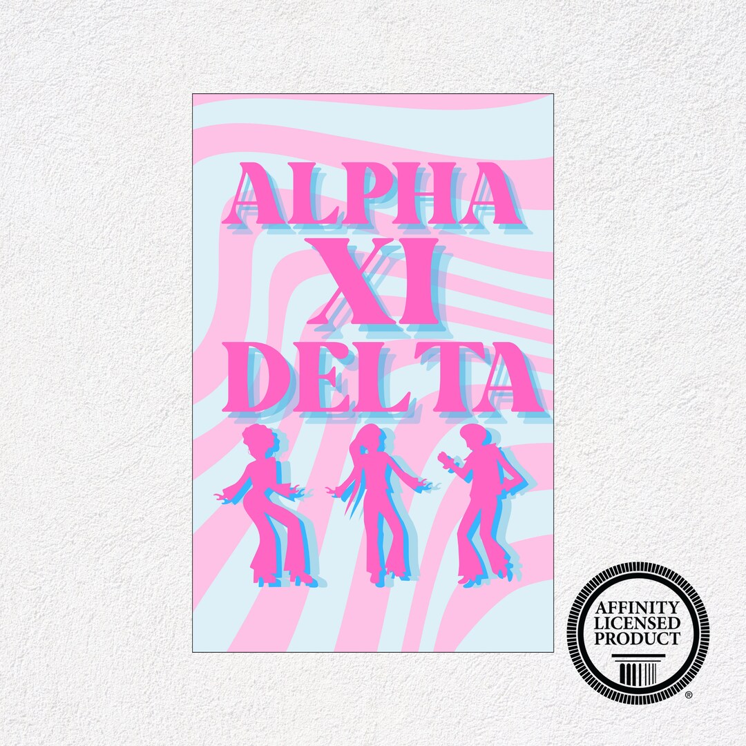 Alpha Xi Delta Poster Alpha Xi Delta Wall Art, Alpha Xi Delta Decor ...