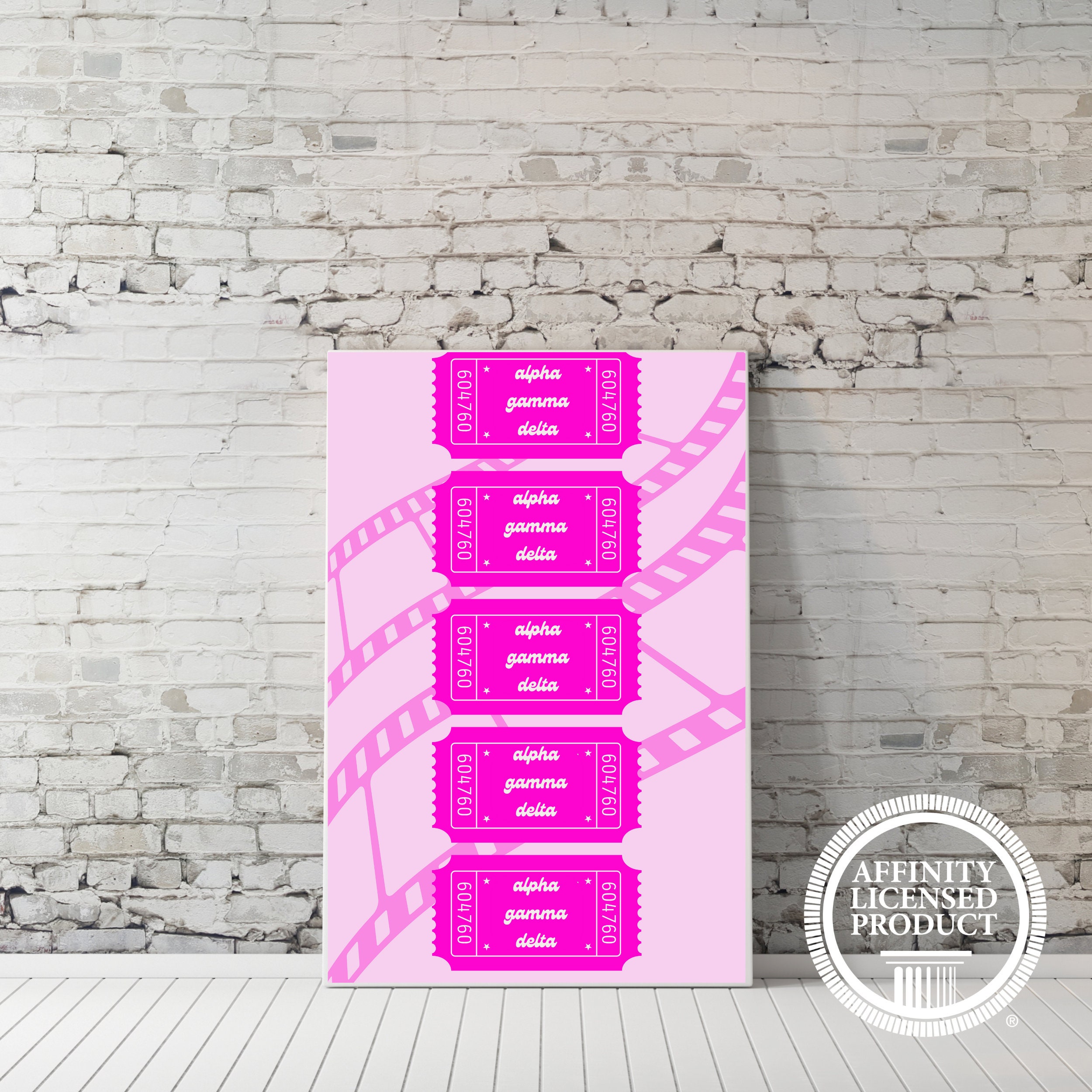 Alpha Gamma Delta Poster Set Set of 3, Alpha Gamma Delta Wall Art ...