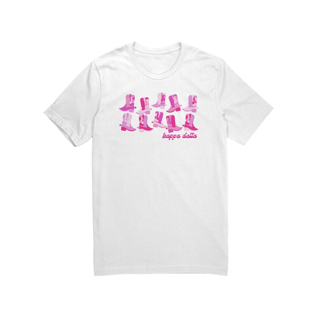 Kappa Delta T-shirt Pink Kappa Delta Cowgirl T-shirt, Kappa Delta Big ...