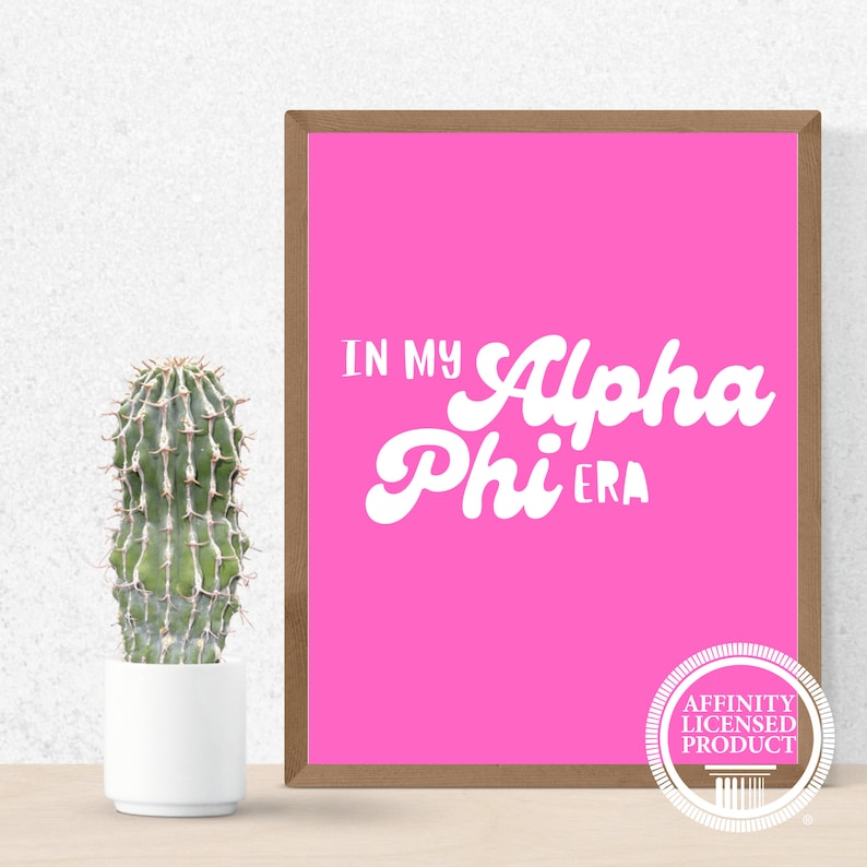 Alpha Phi Poster Alpha Phi Wall Art Alpha Phi Decor Alpha - Etsy
