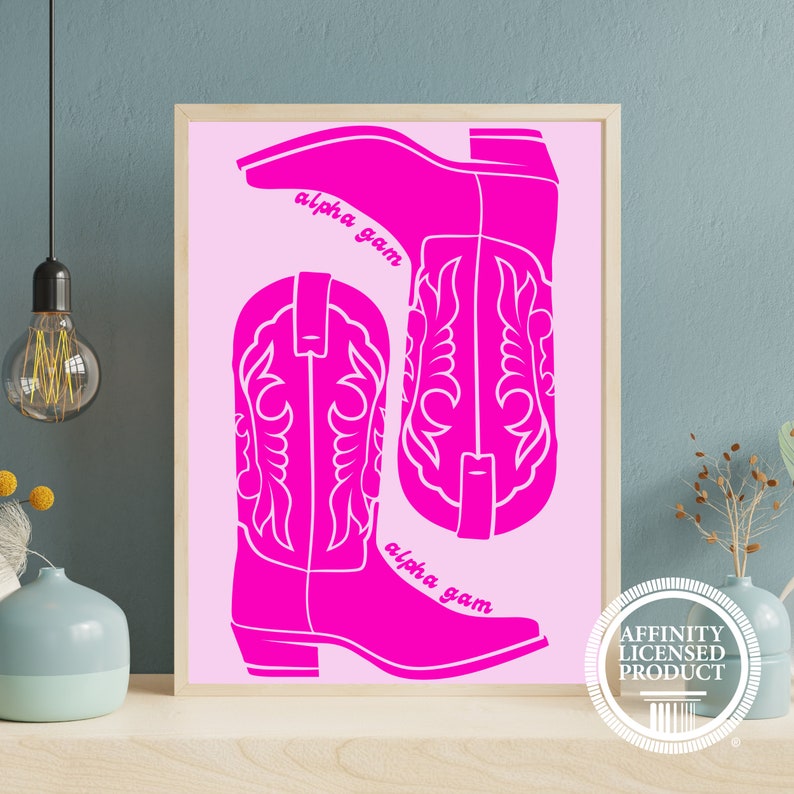 Alpha Gamma Delta Poster Set Set of 3, Alpha Gamma Delta Wall Art ...