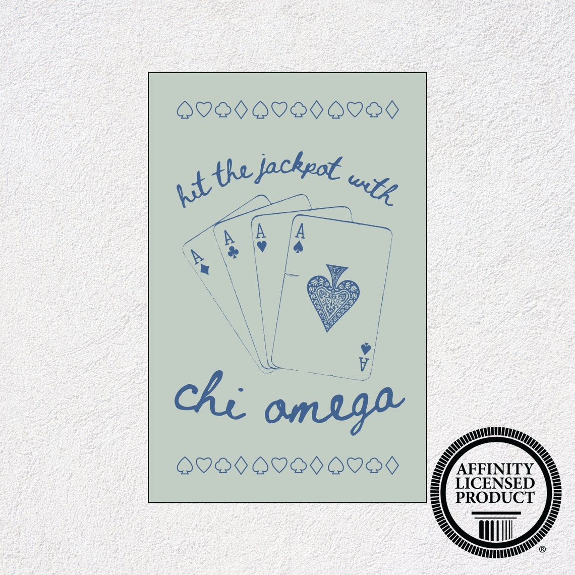 Chi Omega Poster Set Set of 3, Custom Chi Omega Print Set, Custom ...