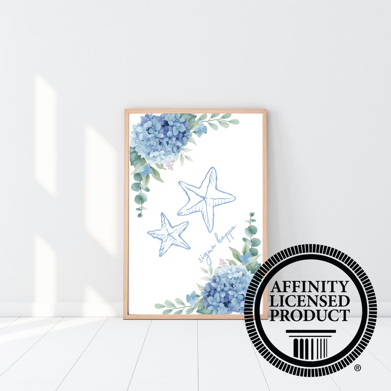 Sigma Kappa Poster Set - Set of 3, Custom Sigma Kappa Print Set ...