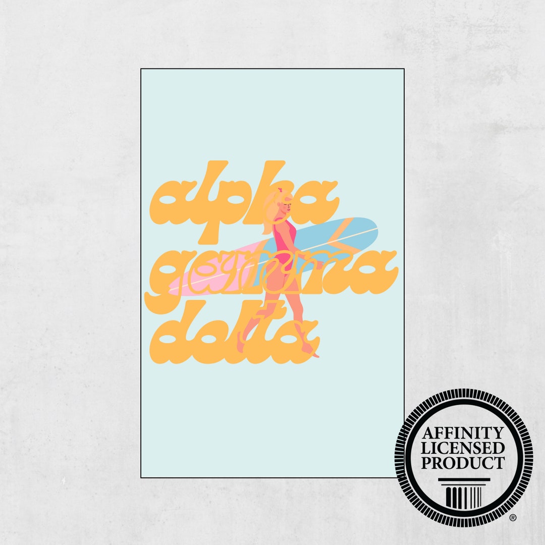 Alpha Gamma Delta Poster Alpha Gamma Delta Wall Art, Alpha Gamma Delta ...