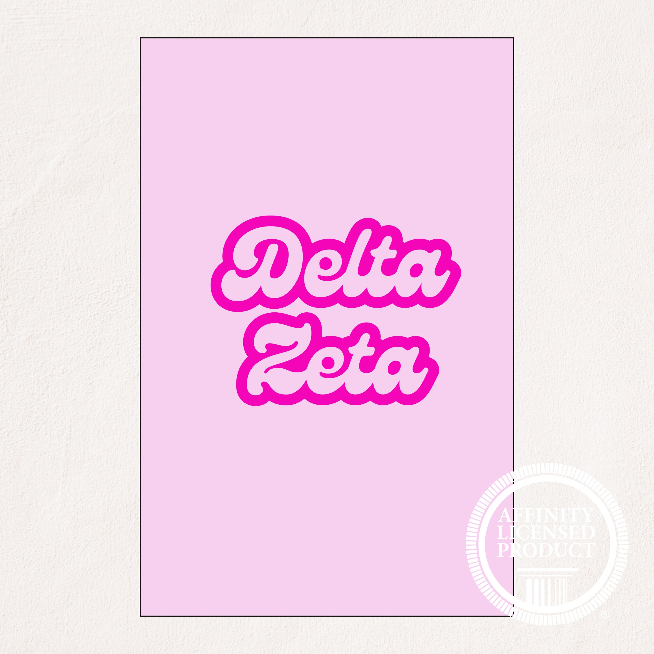 Delta Zeta Poster Delta Zeta Wall Art Delta Zeta Decor - Etsy
