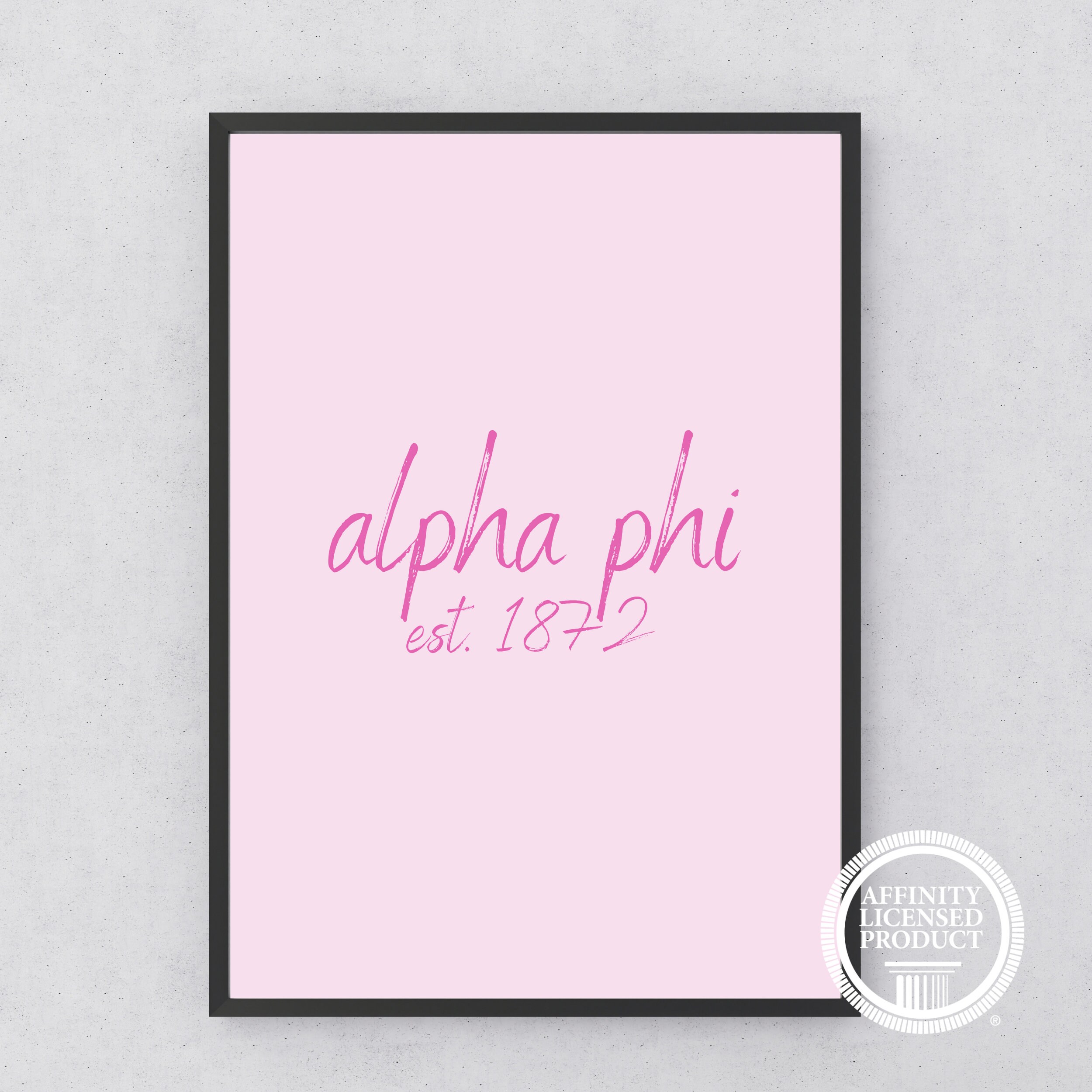 Alpha Phi Poster Alpha Phi Wall Art, Alpha Phi Decor, Alpha Phi Merch ...