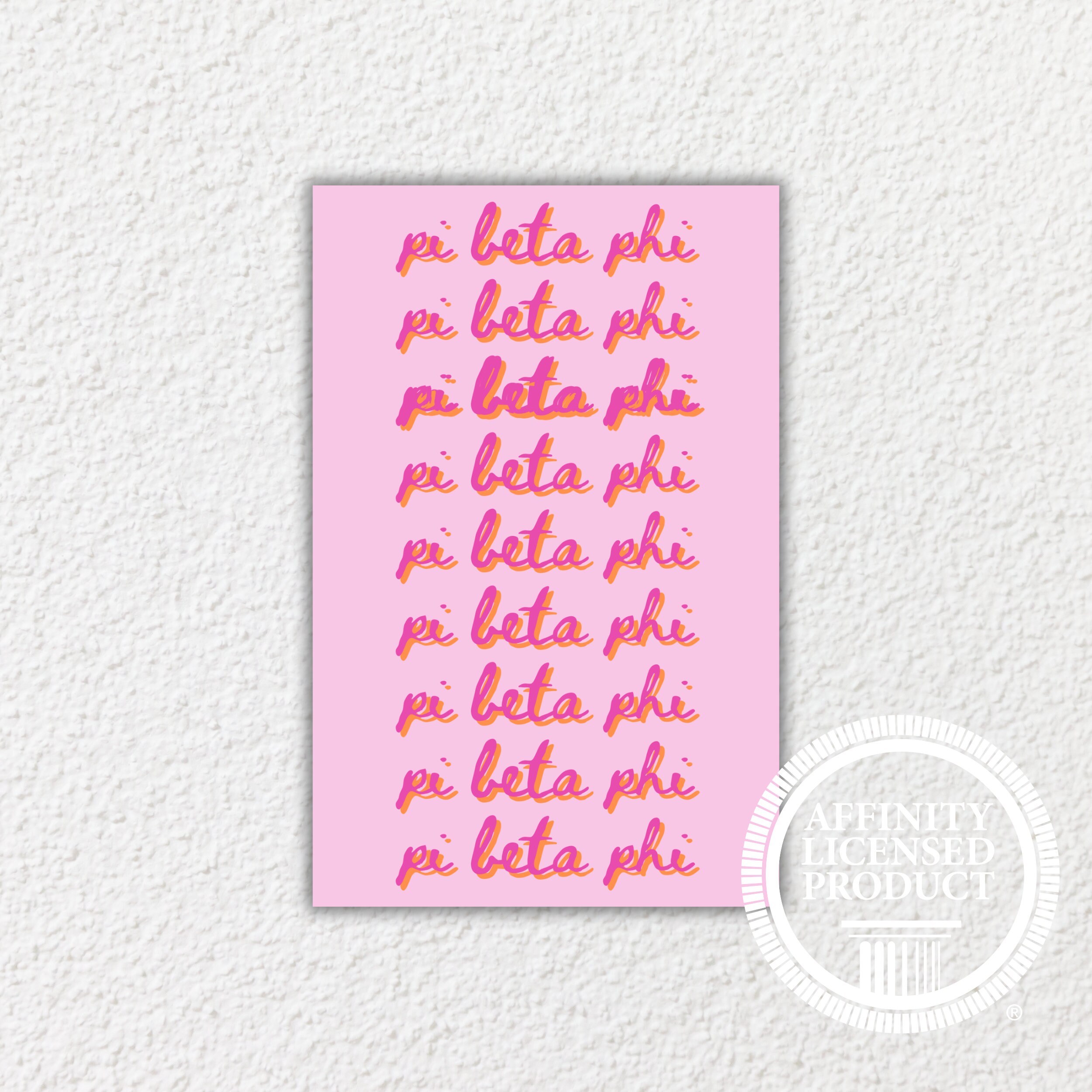 Pi Beige Phi Print Pi BEta Phi Digitaler Download, Benutzerdefinierte Pi BEta Phi Merch Ideen ...