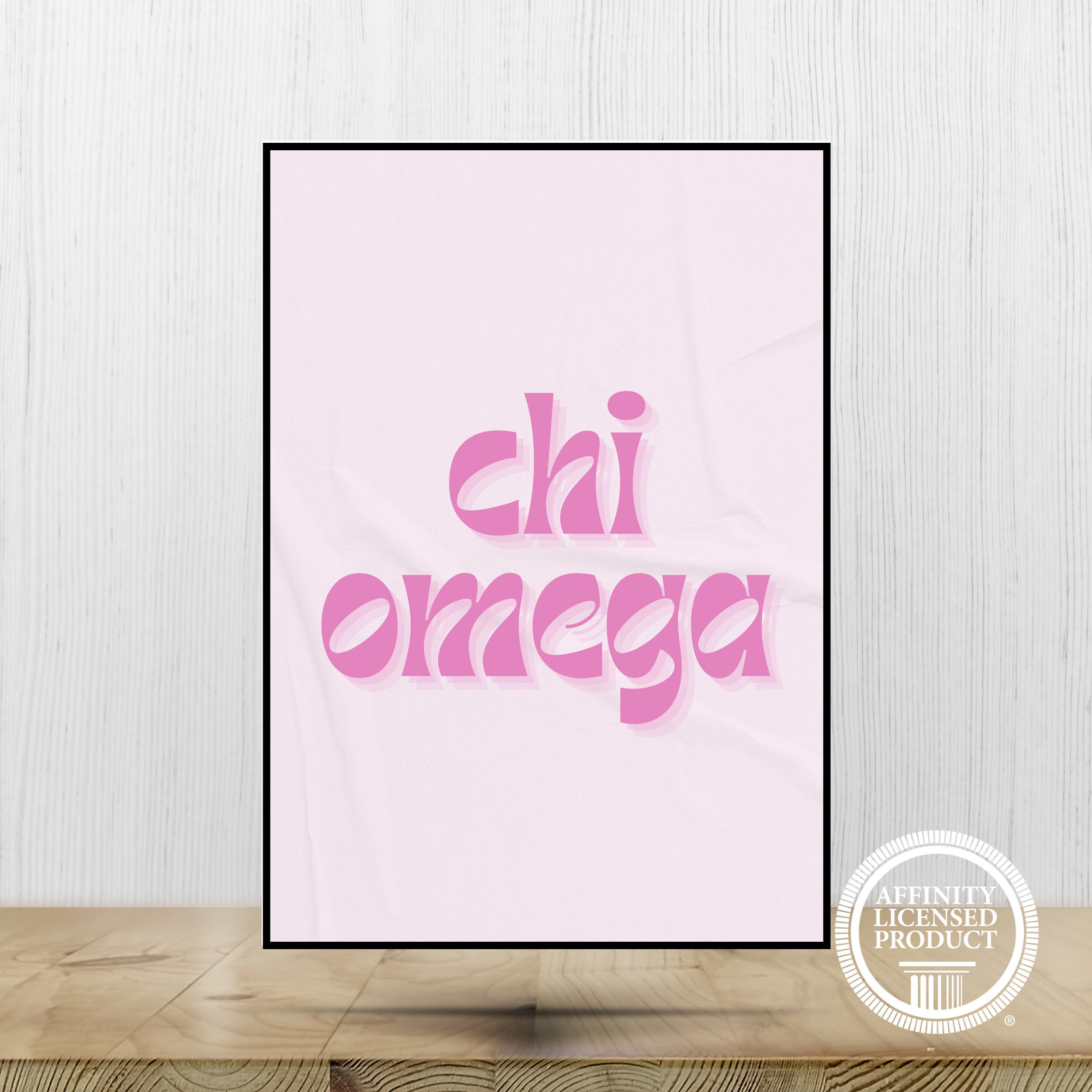 Chi Omega Poster Chi Omega Wall Art, Chi Omega Decor, Chi Omega Merch ...