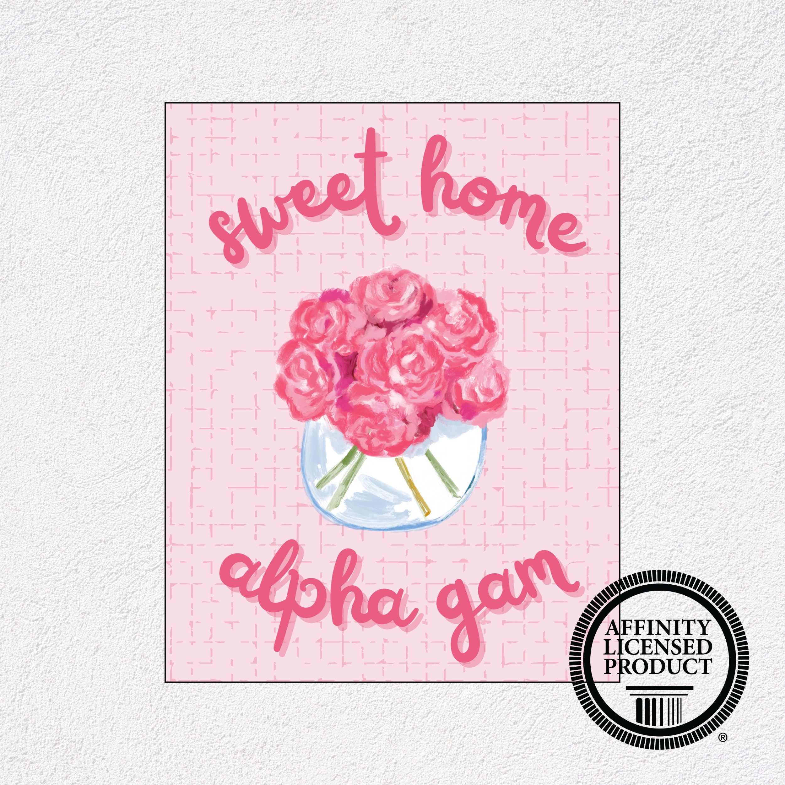 Süßes Zuhause Alpha Gam Preppy Alpha Gamma Delta Print - Etsy.de
